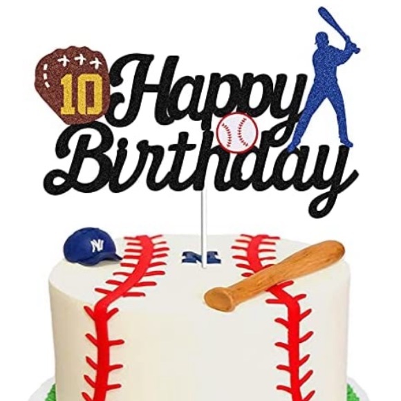 Amazon | Party Supplies | Baseball Cake Topper | Poshmark